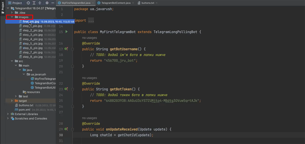 Resúmenes de las lecciones en la maratón de Java
