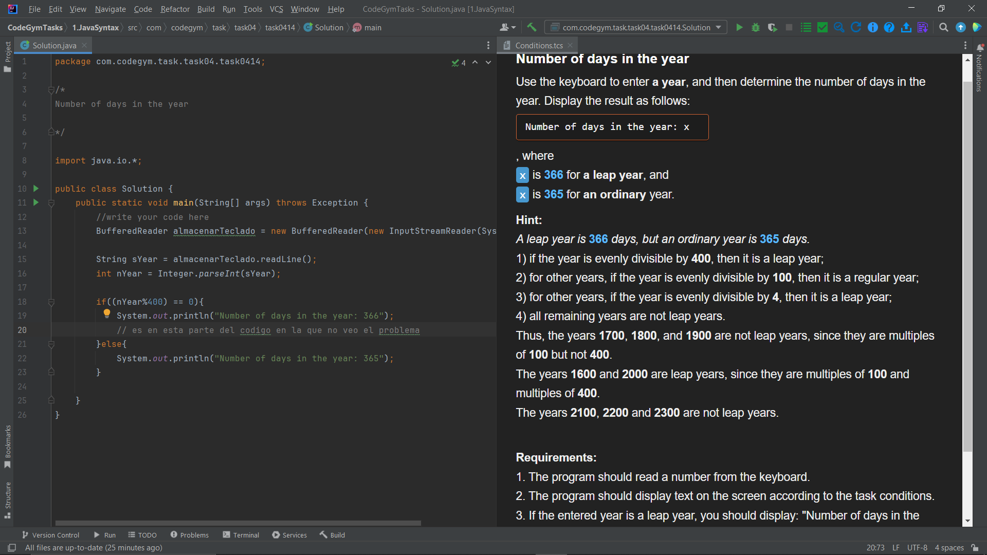 Course Sintaxis de Java - Lecture: Operadores condicionales